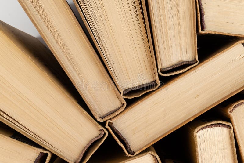 Old Hardback Books Background. Top View. Education Background. Back To ...