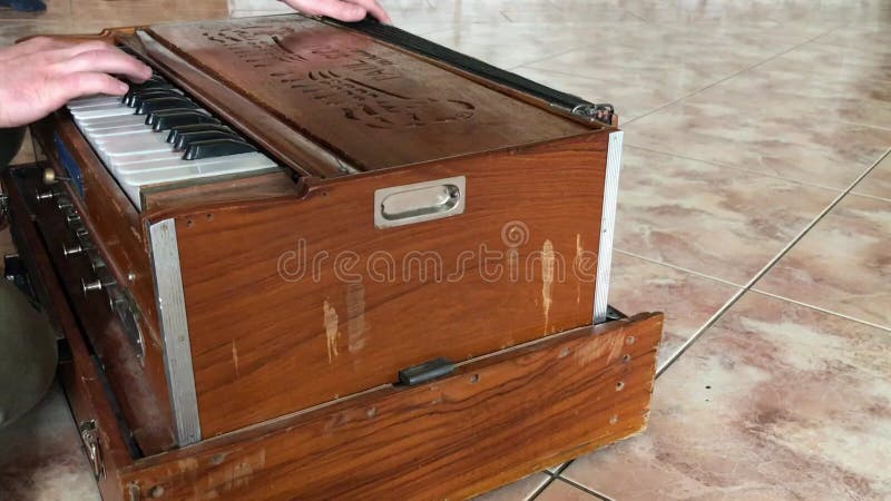 An Old Harmonica on the Tiled Floor Stock Footage - Video of keyboard ...