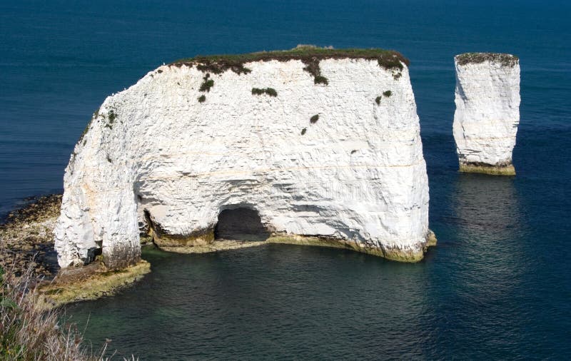 Old Harry Rocks Chalk Formations, View at Handfast Point, Dorset ...