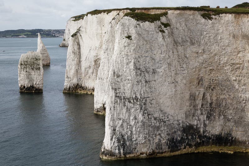 Old Harry Rocks, Chalk Stacks, Swanage Dorset England Stock Photo ... Old Harry Rocks, Chalk Stacks, Swanage Dorset England Stock Photo ...