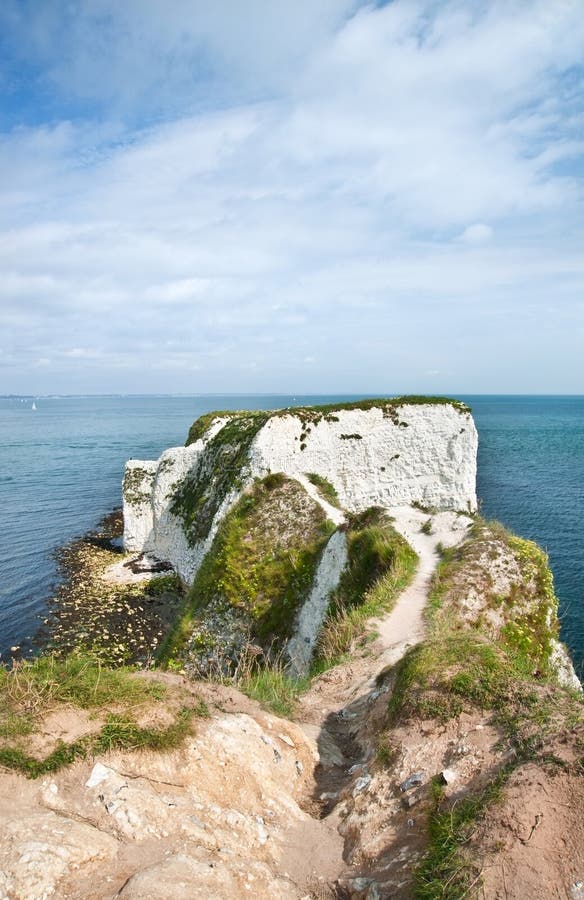 British Jurassic Coast Chalk Stacks Old Harry Rocks Dorset England UK ...