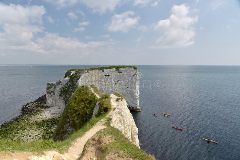 Old Harrys Rocks, Dorset stock image. Image of rock, footpath - 75736999