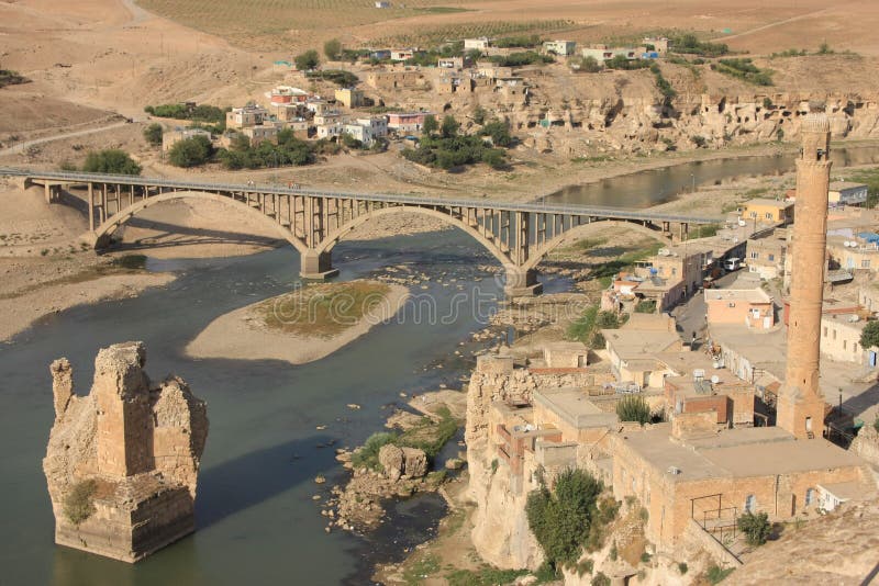 Hasankeyf stock image. Image of village, built, bridge - 22931683