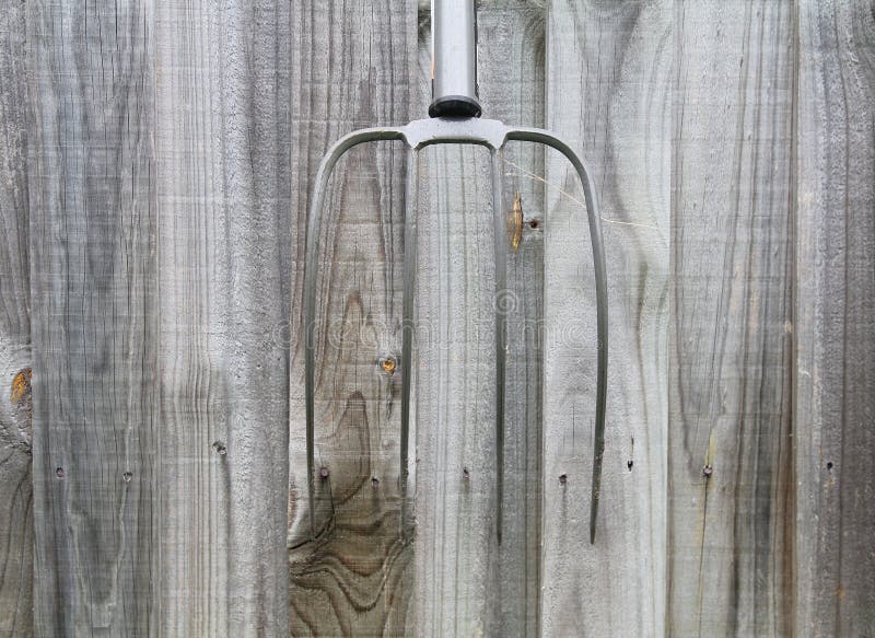 The Old Hayfork on Wood Background Stock Image - Image of grain, meadow ...