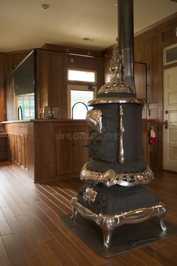 Reproduction of an Old Stove Stock Photo - Image of stewpot ...