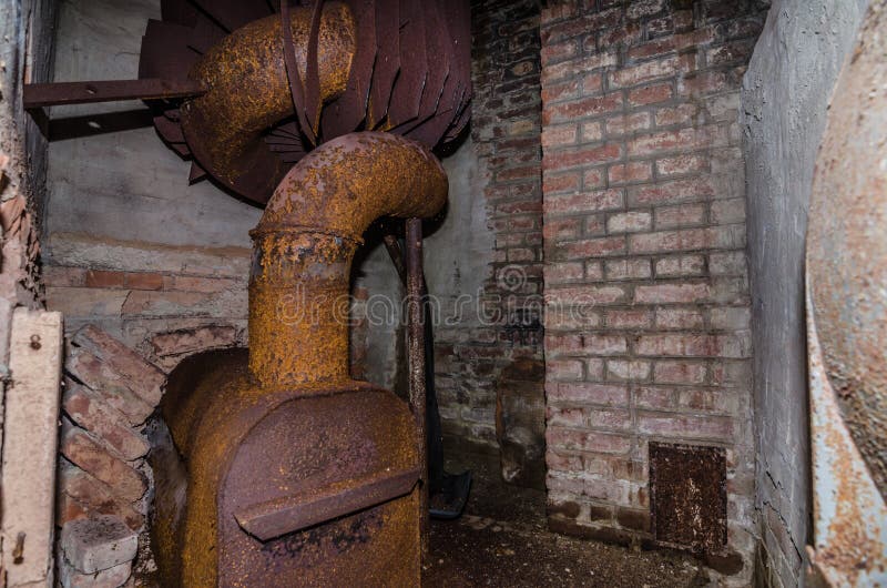 Old Heating System Building Stock Photo - Image of product ...