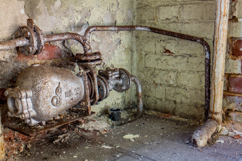 Old Heating Technology in a Factory Stock Image - Image of working ...