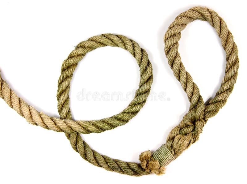 Heavy Old Rope on the Street Stock Image - Image of nautical, symbol ...