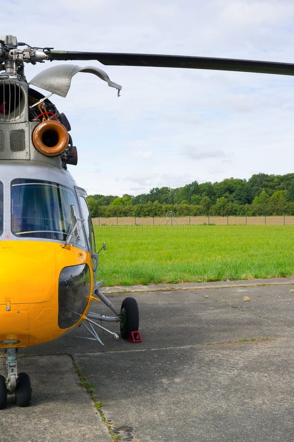 Old helicopter stock photo. Image of retro, green, flying - 13620050