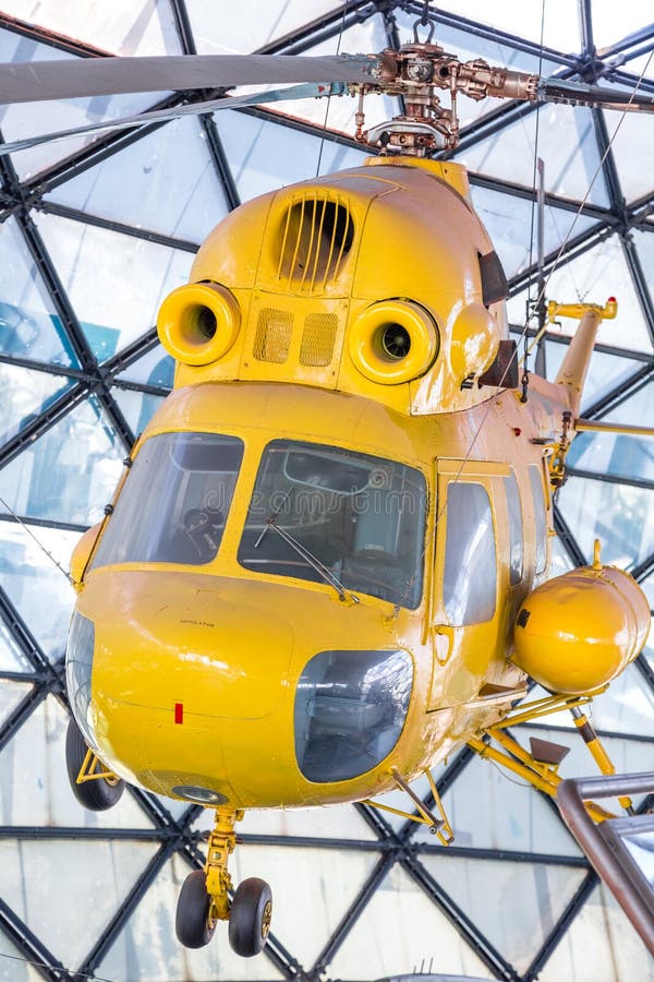 Old helicopter stock photo. Image of primary, motor, aircraft - 60896554