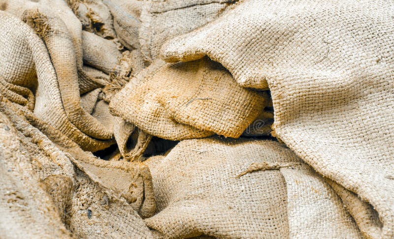 Old Hemp Sack Grunge, Selective Focus Stock Image - Image of classic ...