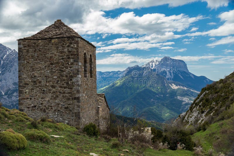 Old Hermitage & the Mountains Green Grass Stock Photo - Image of ...