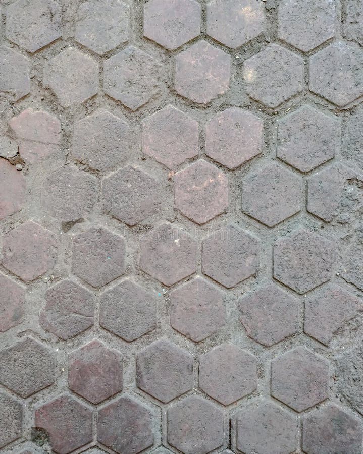 Old hexagonal paving block stock photo. Image of hexagonal - 333422030