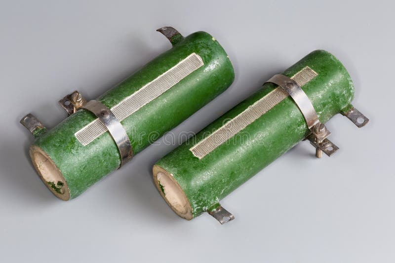 Old High-power Wirewound Adjustable Resistors with Three Tapping Points ...