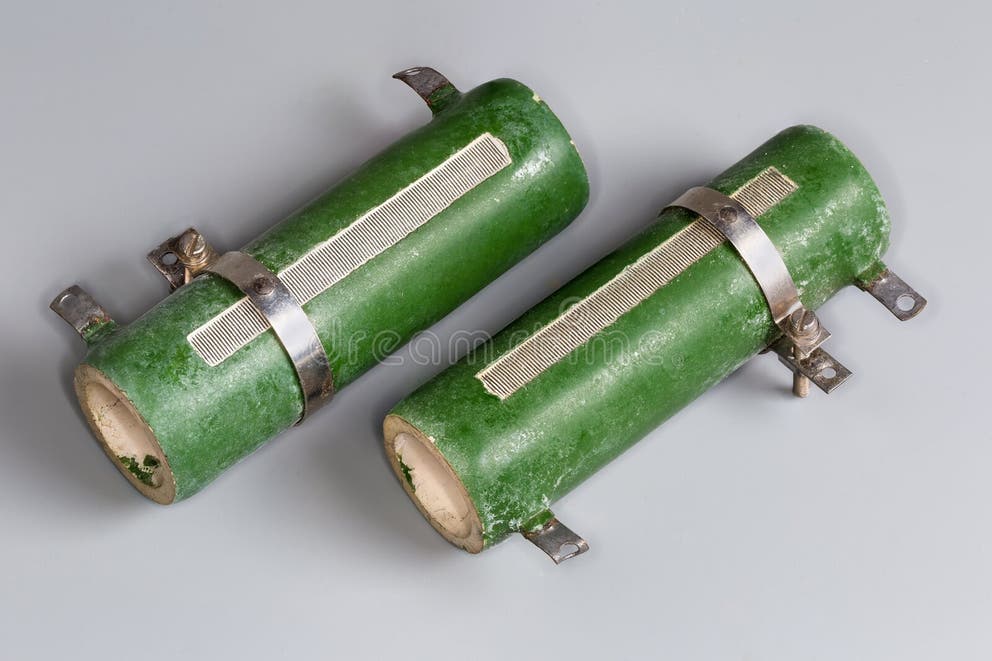 Old High-power Wirewound Adjustable Resistors with Three Tapping Points ...