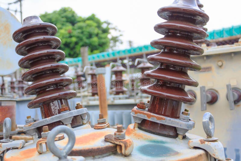 Old Transformer in Warehouse Stock Photo - Image of station, line ...