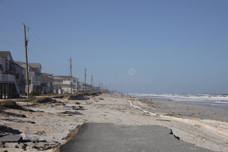 Old A1A Highway Destroyed by Hurricane Matthew Editorial Photography ...
