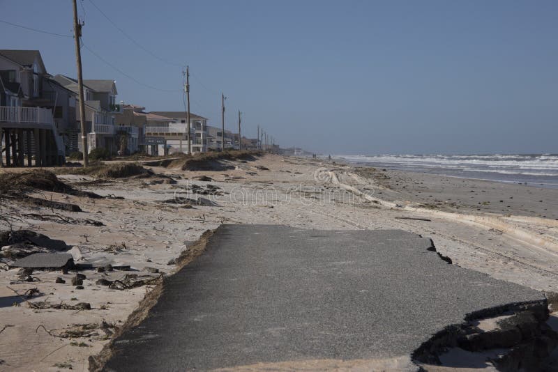 Old A1A Highway Destroyed by Hurricane Matthew Editorial Stock Photo ...