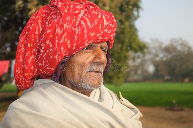 Old Hindu Gentleman, Rajasthan, India Editorial Stock Photo - Image of ...