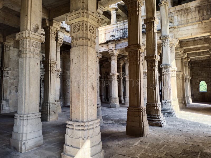 Old Hindu temple stock image. Image of column, building - 212867963