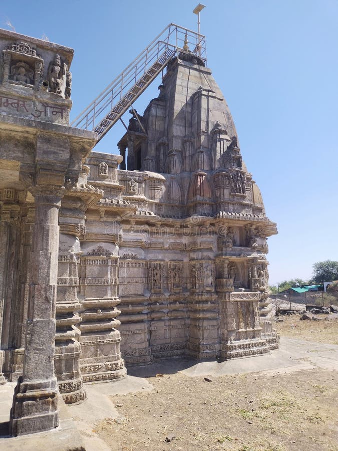 Old Hindu temple stock image. Image of ruins, column - 212868133
