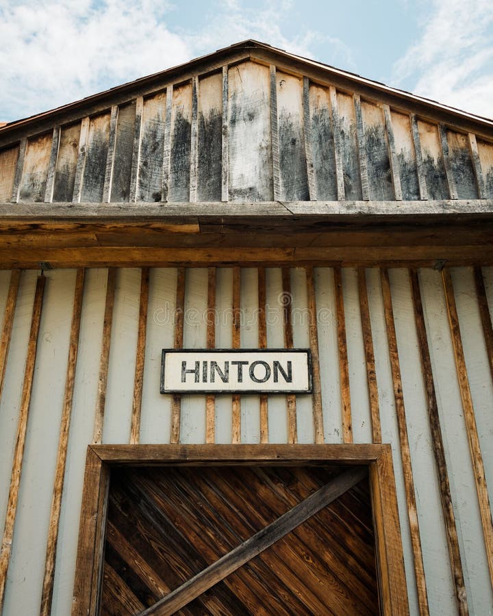 Old Hinton Sign in Hinton, West Virginia Stock Photo - Image of ...