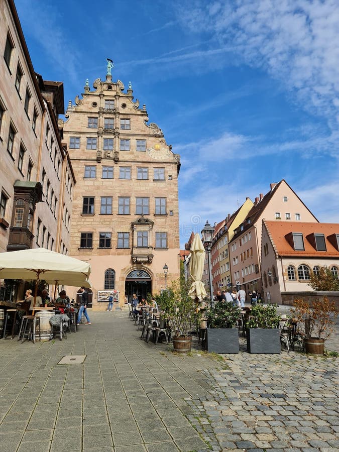 Old Historic Buildings in Nuremberg Germany Editorial Stock Photo ...