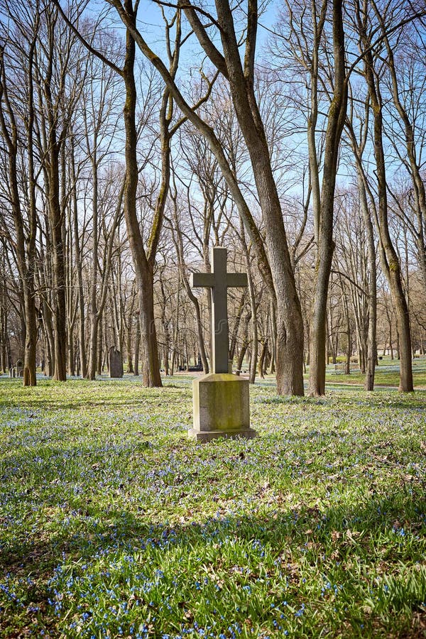 Cemetery cross stock image. Image of catholic, black - 66541079