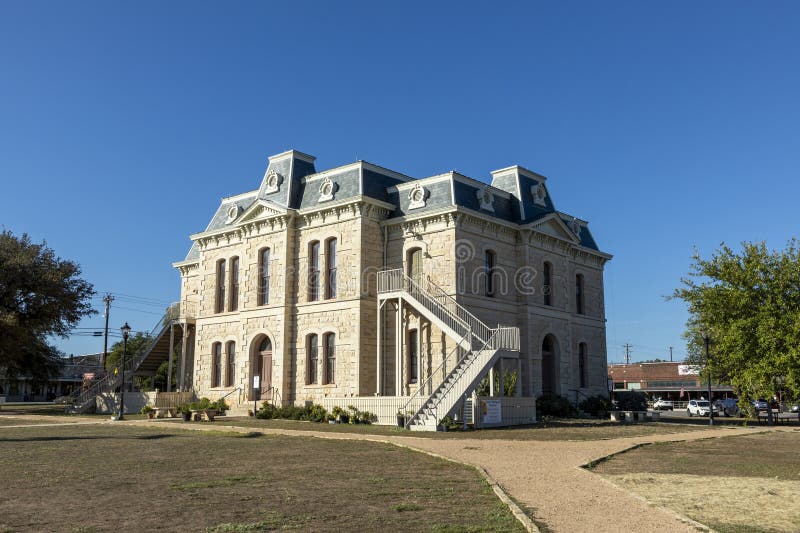 Old Historic City Hall in Blanco, Texas Stock Photo - Image of blanco ...