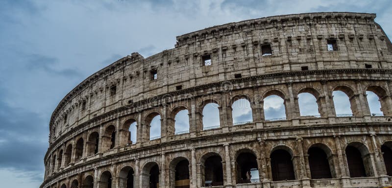 Old and Historic Colosseum in Rome, Italy Stock Image - Image of ...