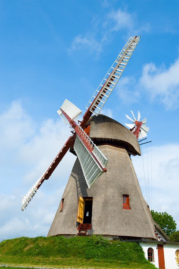 Old historic windmill stock photo. Image of blue, country - 59223904