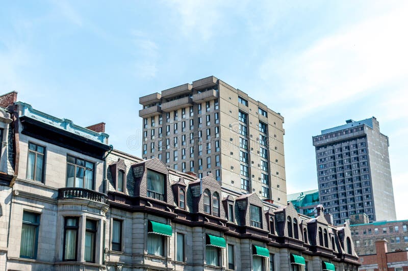 An Old Historical Building with the Large Windows Stock Photo - Image ...