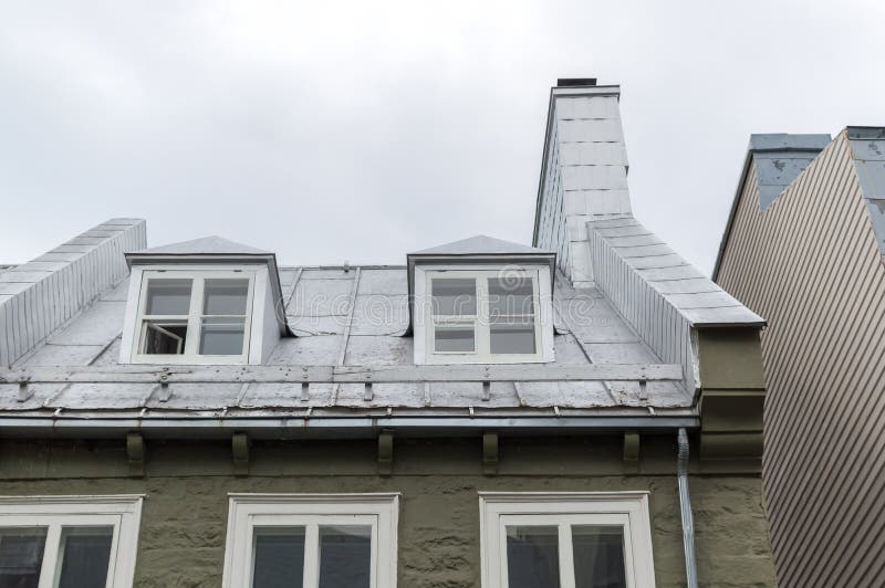 An Old Historical Building with the Large Windows Stock Photo - Image ...