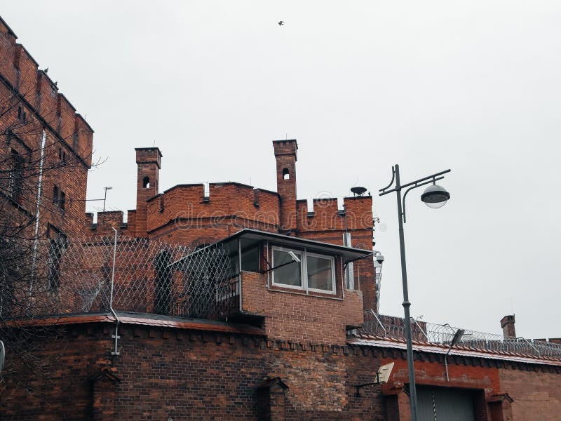 Old Historical Building with Red Bricks, Courthouse Stock Image - Image ...