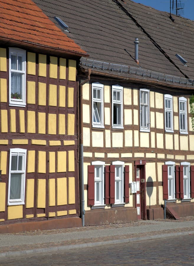 The Old Historical Buildings Stock Image - Image of rest, timbered ...