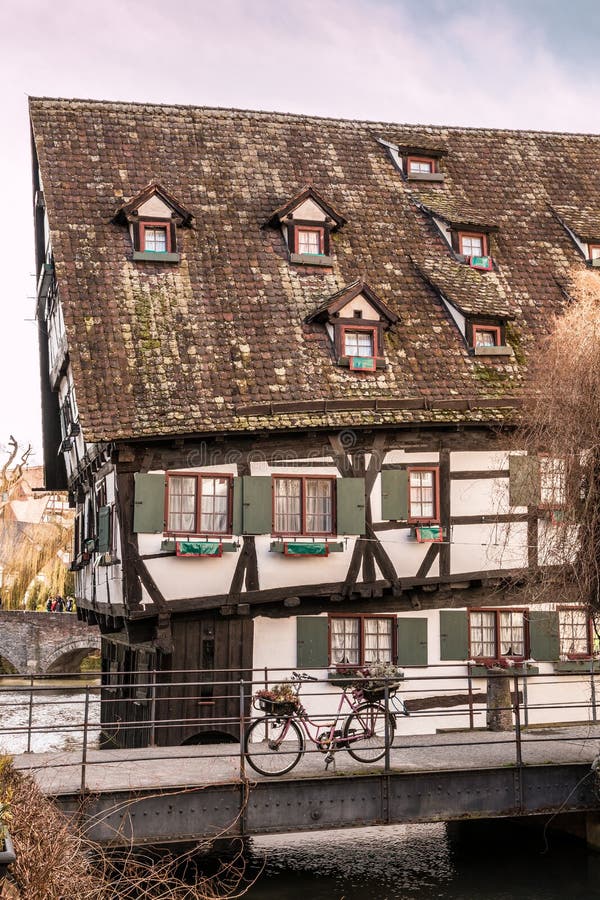 Old Historical Buildings in the Old Section of the Town Near the River ...