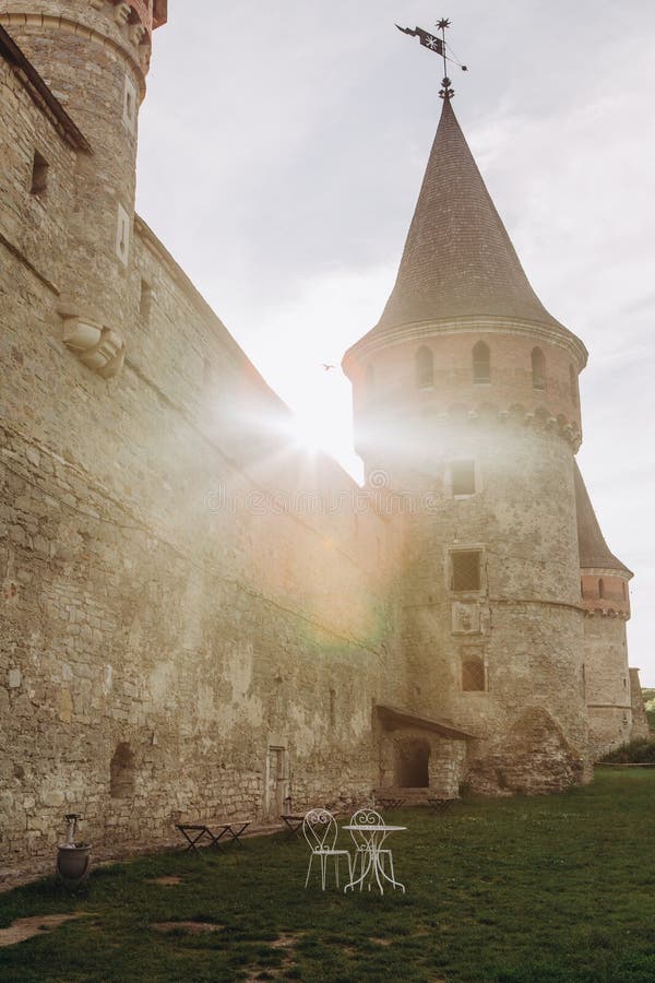 Old Historical Fortress Stone Fortification Middle Ages Stock Photo ...
