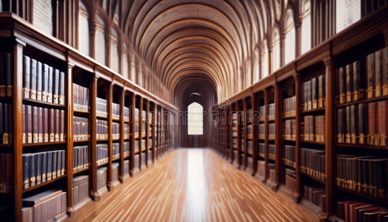 Old historical library stock illustration. Illustration of bookstore ...