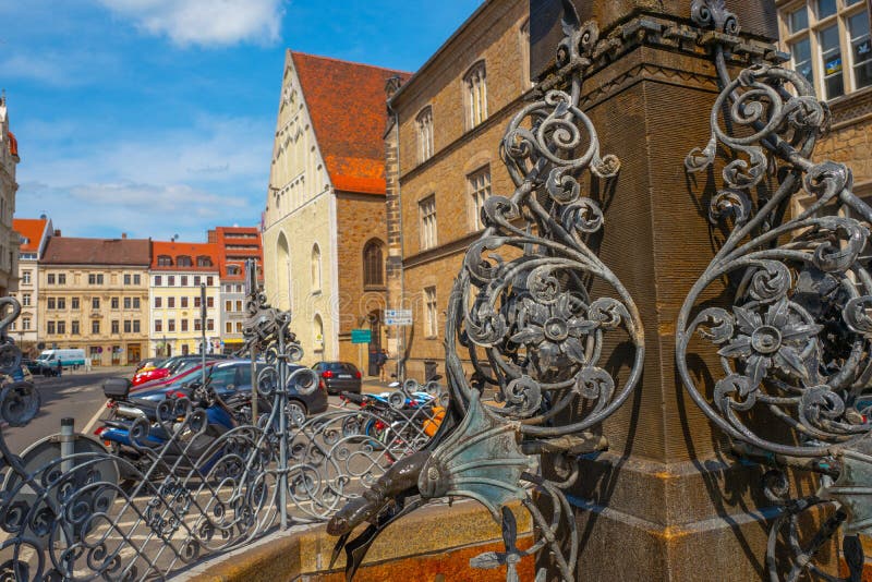 Old Historical Streets Goerlitz with Wrought Iron Elements Editorial ...