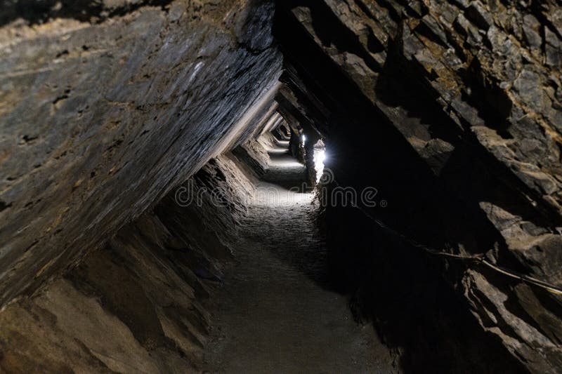 Old Historical Underground Mine Accessible for Visit Stock Photo ...