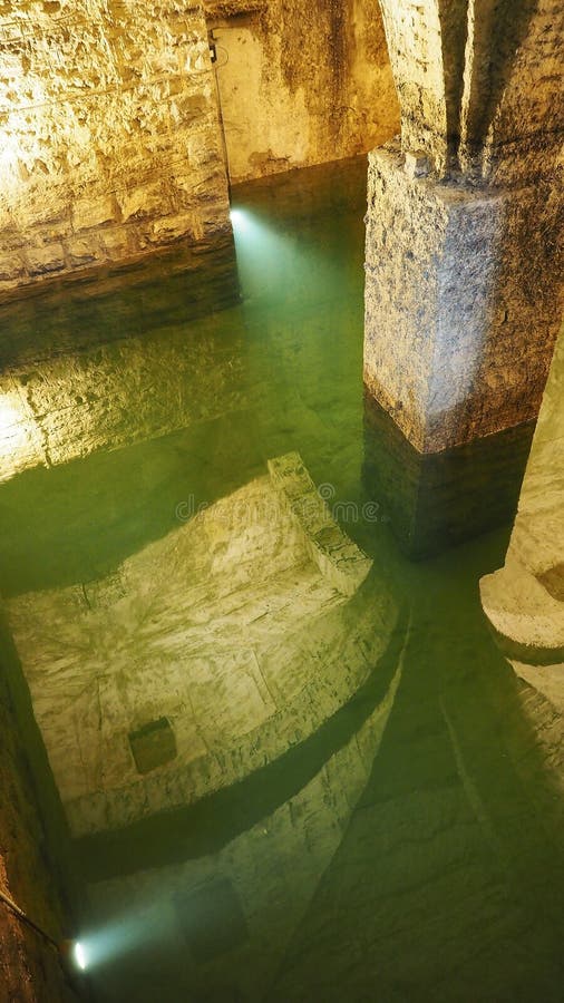 Old Historical Underground Water Well Stock Image - Image of antique ...