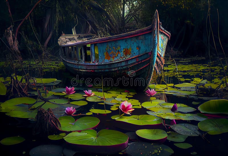 Floating Swamp Stock Illustrations – 87 Floating Swamp Stock ...