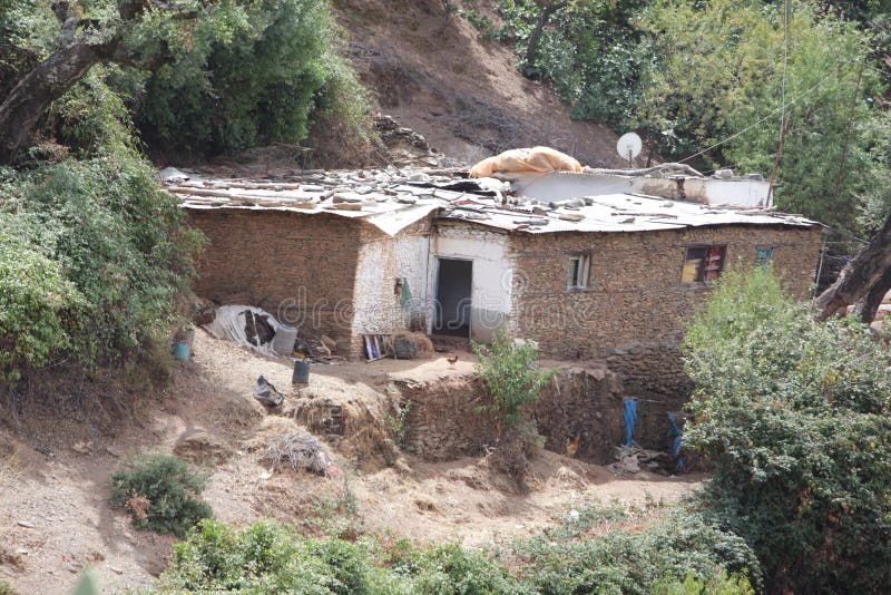 Old Home Building All Forgotten and Falling Down. Stock Image - Image ...