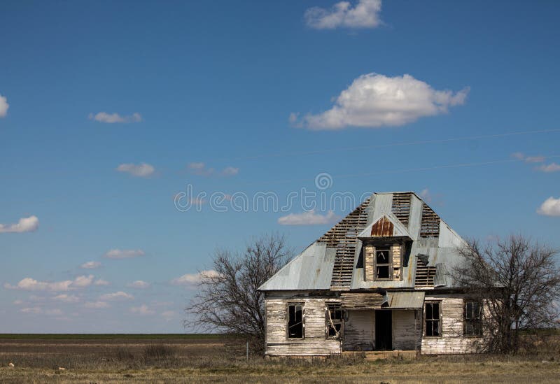 Desolate Home stock image. Image of wire, mountains, worn - 10228887