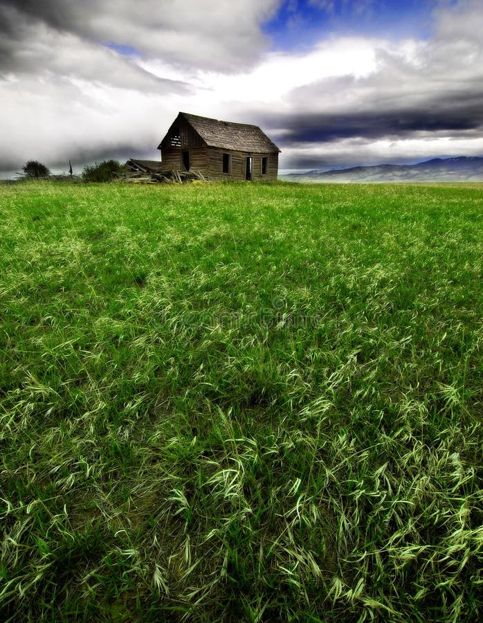 Old Homestead in Field stock image. Image of outdoors - 16358117