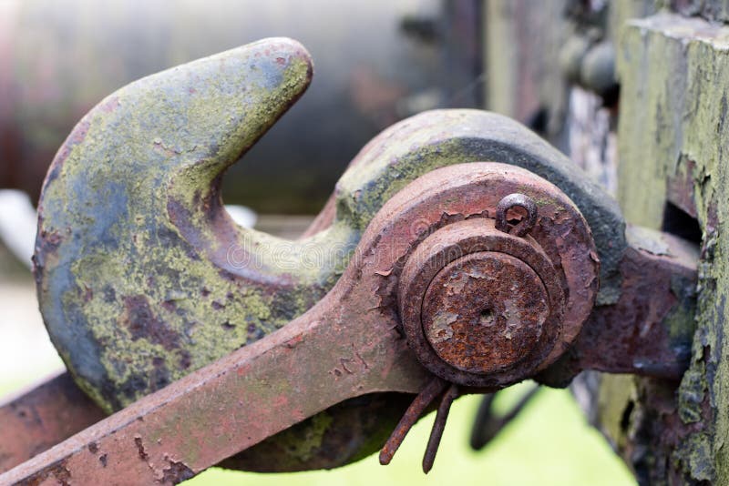 Old Hook Used in the Railways. Towing Hook for a Train or Wagon Stock ...