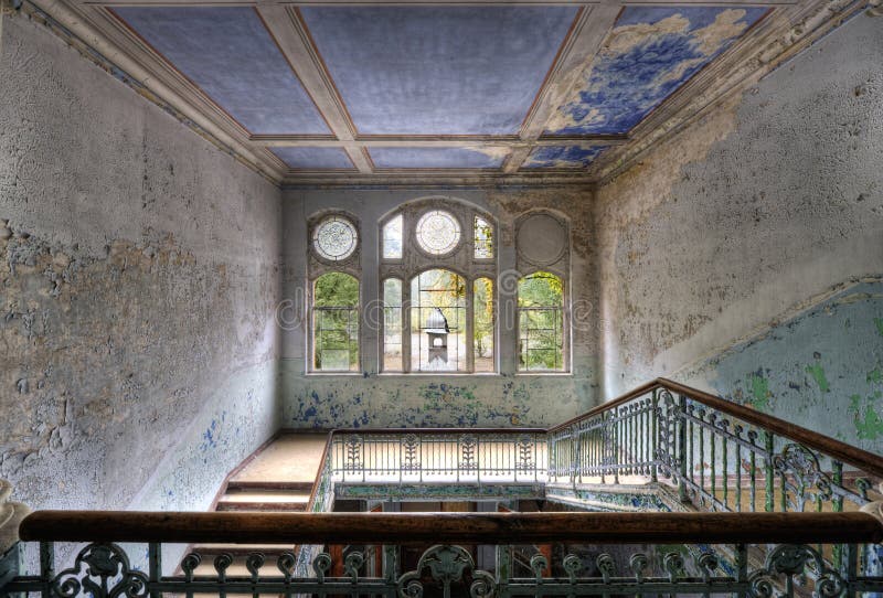 Old hospital in Beelitz stock photo. Image of ruin, column - 11865272