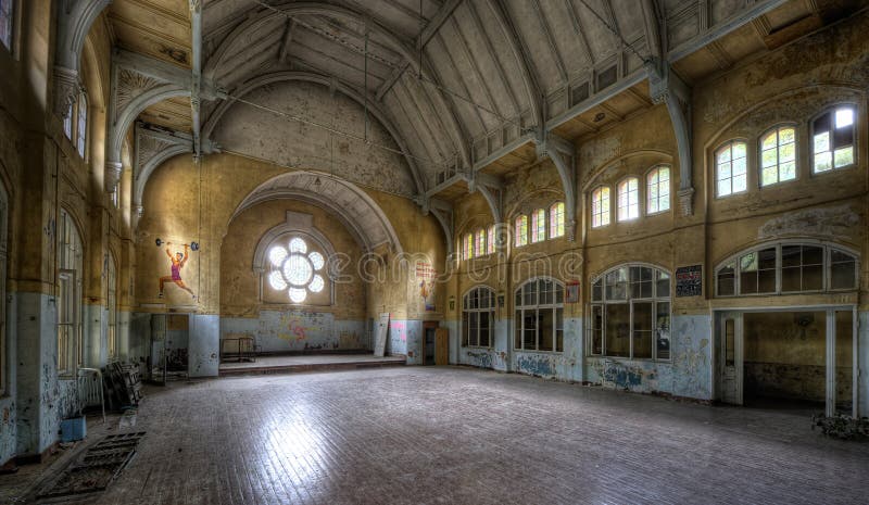 Old hospital in Beelitz stock photo. Image of ruin, column - 11865272
