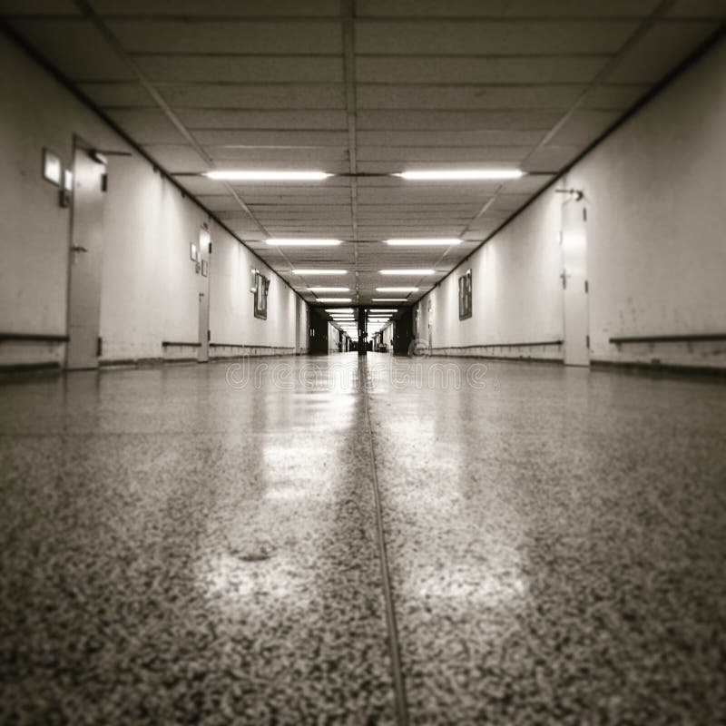 Old Hospital Forensic Medical Long Floor Lost Place Stock Image - Image ...