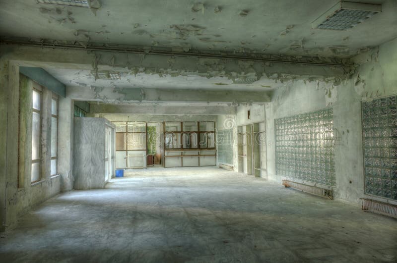 Old hospital stock photo. Image of interior, ghost, building - 44718156